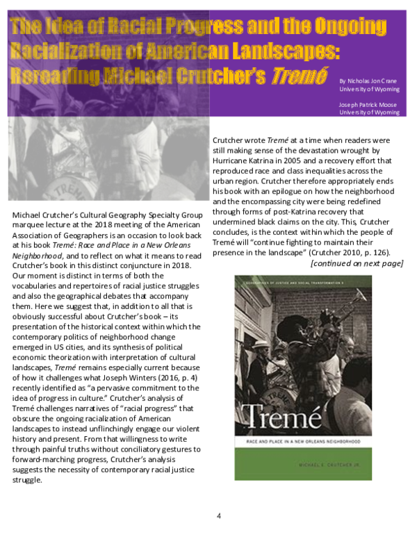 (PDF) Racialization and Progress in American Landscapes