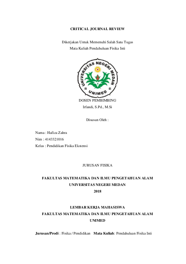 (DOC) CRITICAL JOURNAL REVIEW