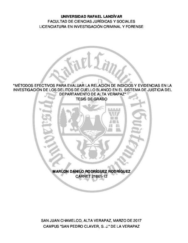 (PDF) "MÉTODOS EFECTIVOS PARA EVALUAR LA RELACIÓN DE INDICIOS Y ...