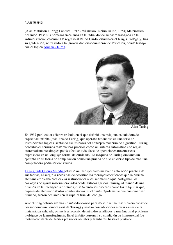 (DOC) ALAN TURING