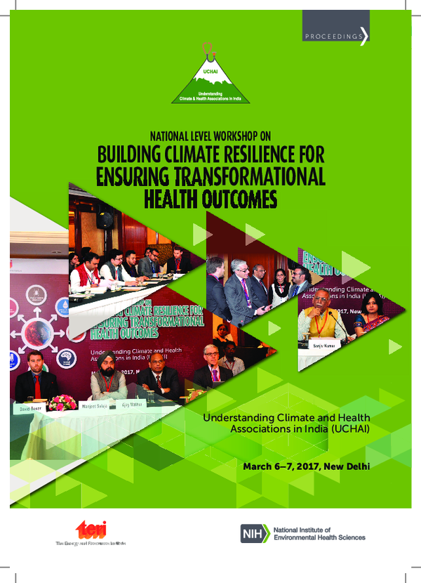 (PDF) NATIONAL LEVEL WORKSHOP ON BUILDING CLIMATE RESILIENCE FOR ...