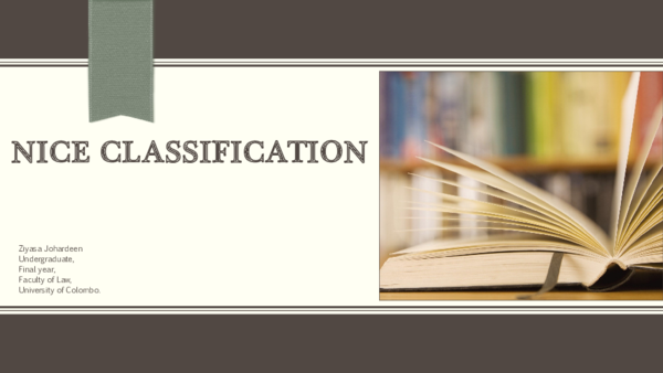 (PPT) Nice Classification