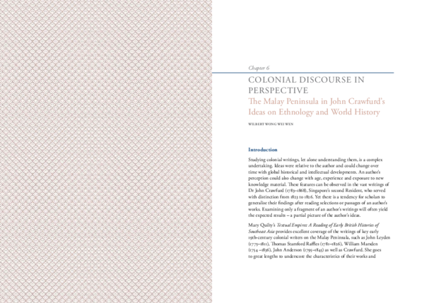 (PDF) Colonial Discourse in Perspective: The Malay Peninsula in John ...
