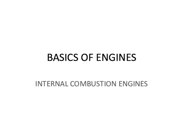 (PPT) BASICS OF ENGINES | Femi Obiomah - Academia.edu