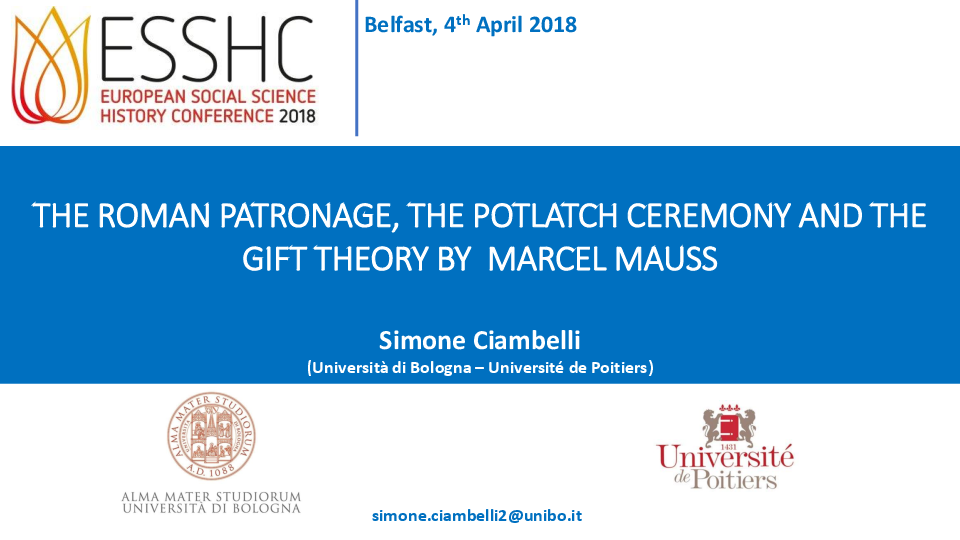 (PDF) THE ROMAN PATRONAGE, THE POTLATCH CEREMONY AND THE GIFT THEORY BY ...