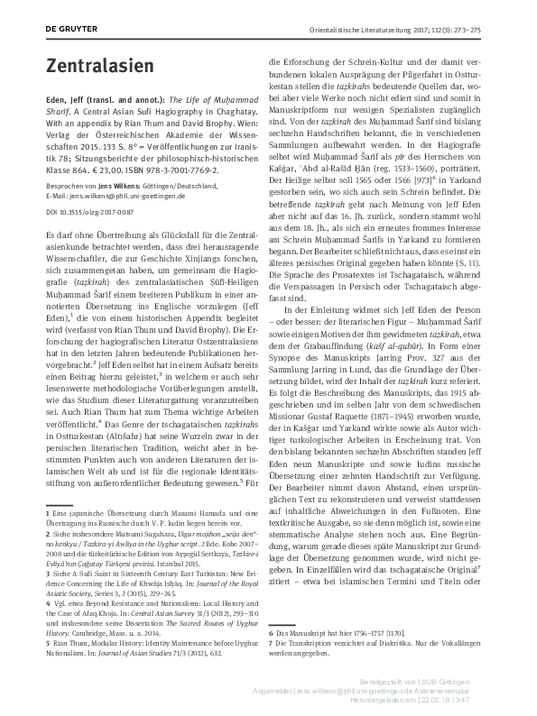 (PDF) Review: Eden, Jeff (transl. and annot.): The Life of Muḥammad ...