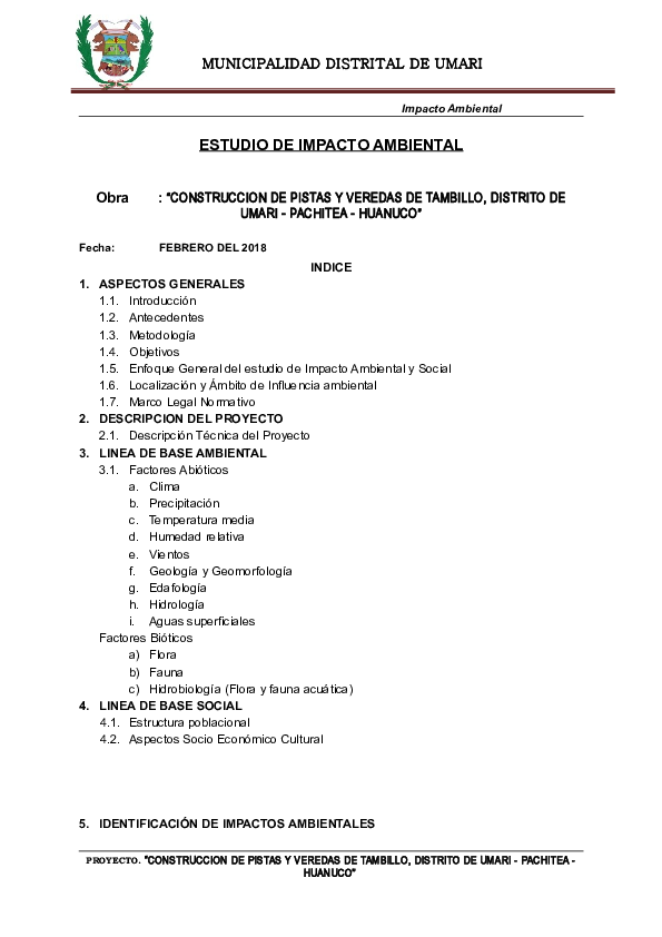(DOC) ESTUDIO DE IMPACTO AMBIENTAL