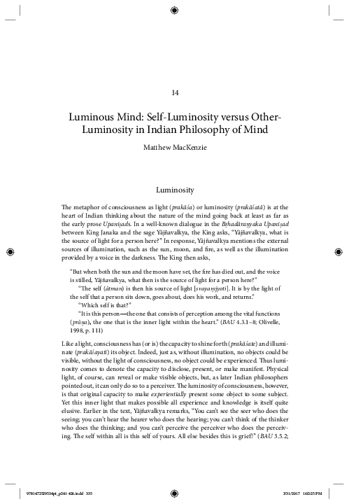 (PDF) Luminous Mind: Self-Luminosity versus Other- Luminosity in Indian ...