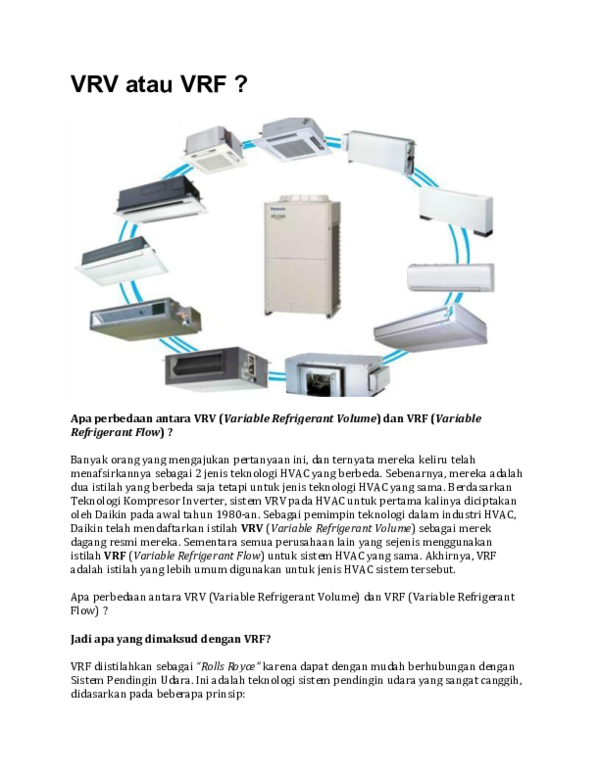 (DOC) VRV atau VRF?