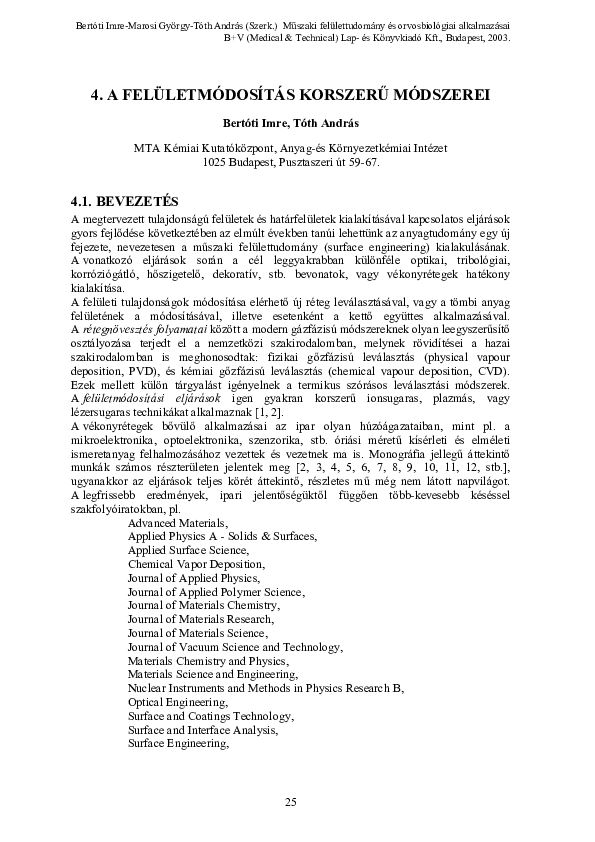 (PDF) Felulet Modositas