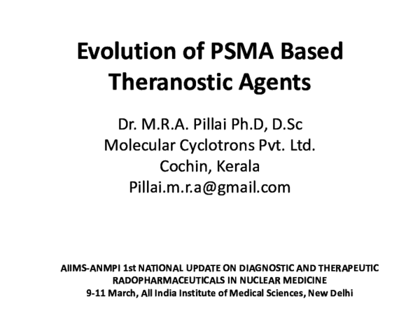 (PPT) Evolution of PSMA based theranostic agents.pptx