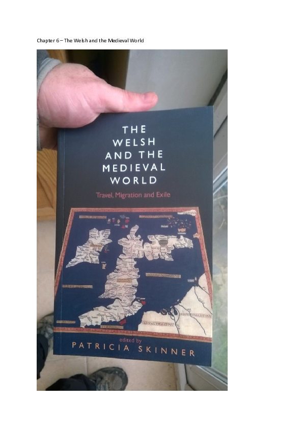 (DOC) Chapter 6 – The Welsh and the Medieval World