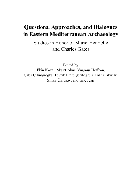 (PDF) Some Clay Finds from PPNB Gritille: Stamps, Sealings and Tokens