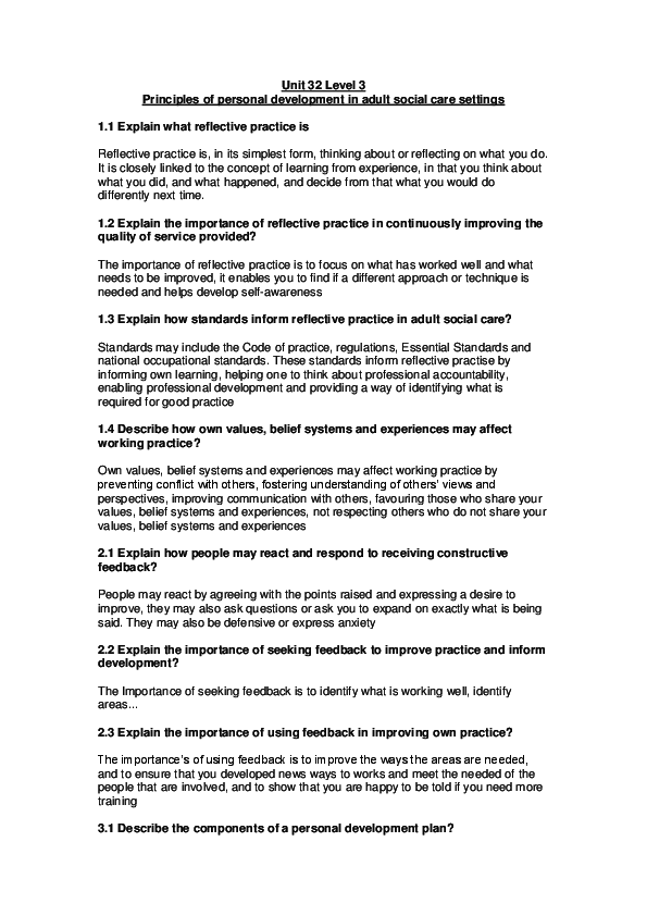 (DOC) Unit 32 Level 3 Principles of personal development in adult ...