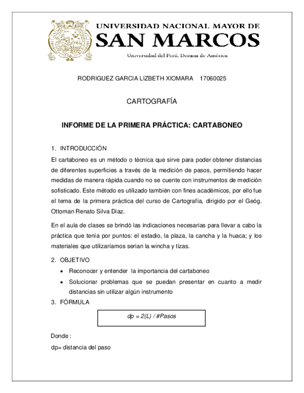 Doc CartografÍa Informe De La Primera PrÁctica Cartaboneo