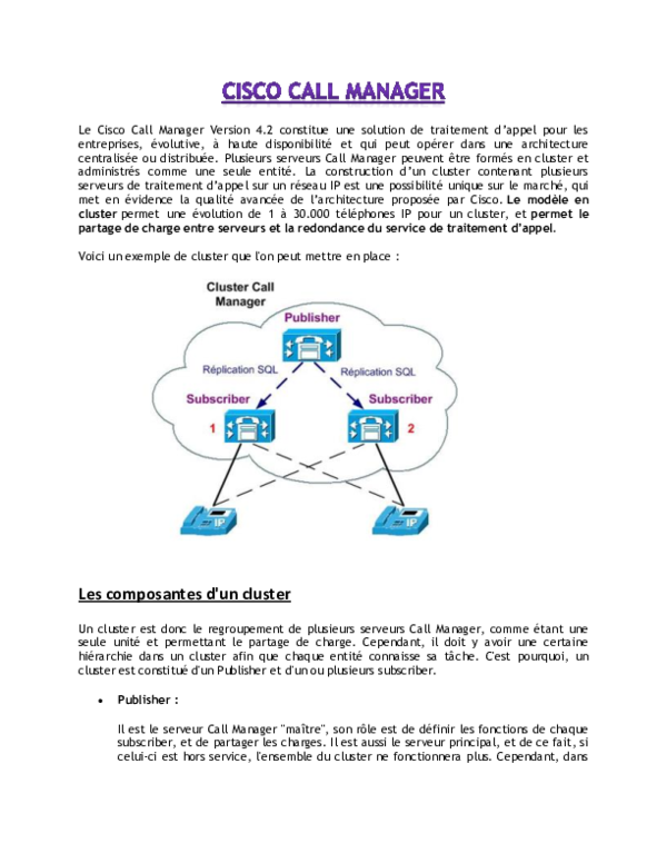 (DOC) Cisco Call Manager