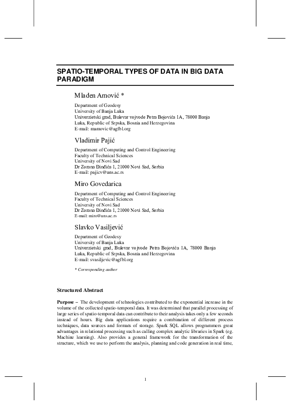 (DOC) SPATIO-TEMPORAL TYPES OF DATA IN BIG DATA PARADIGM