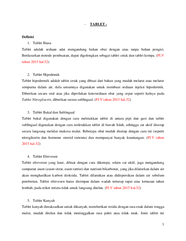 (DOC) TABLET - Definisi