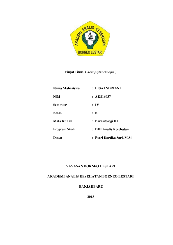 (PDF) EPIDEMIOLOGI PINJAL TIKUS