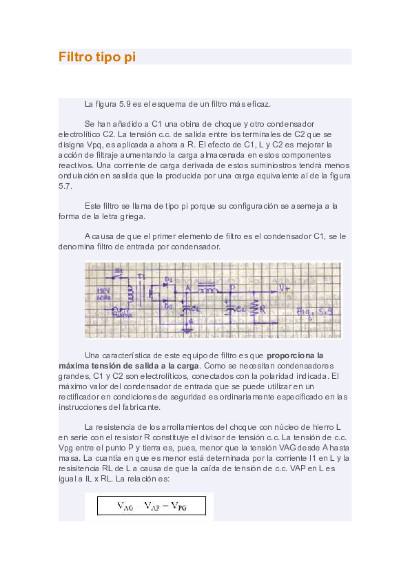 (DOC) Filtro tipo pi