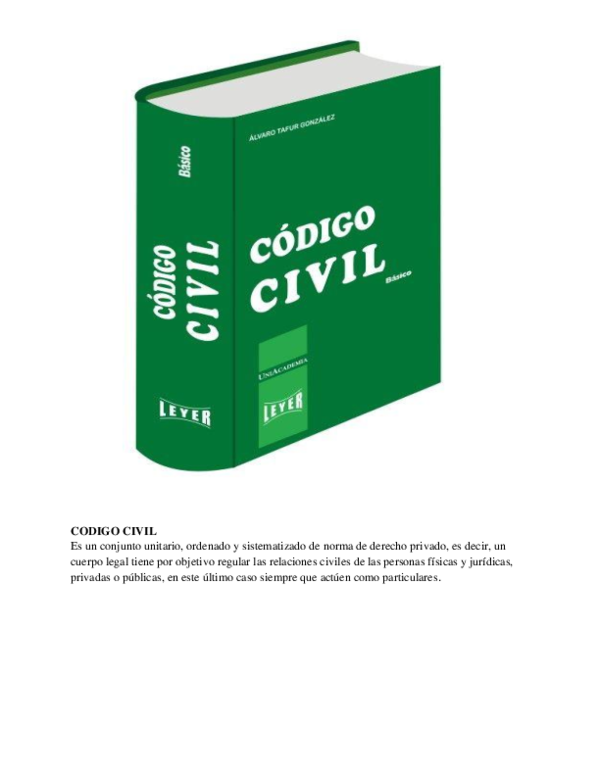 (DOC) CODIGO CIVIL