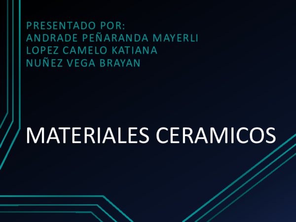 (PPT) MATERIALES CERAMICOS