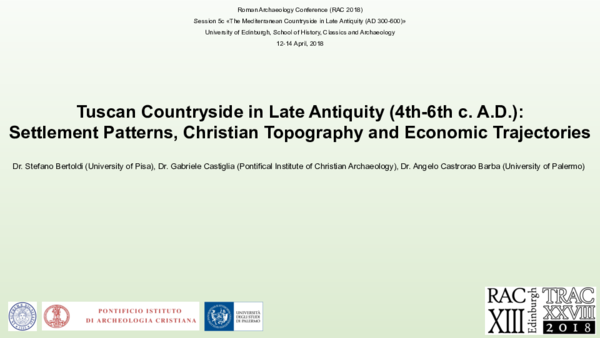 (PDF) Tuscan Countryside in Late Antiquity (4th-6th c. A.D ...