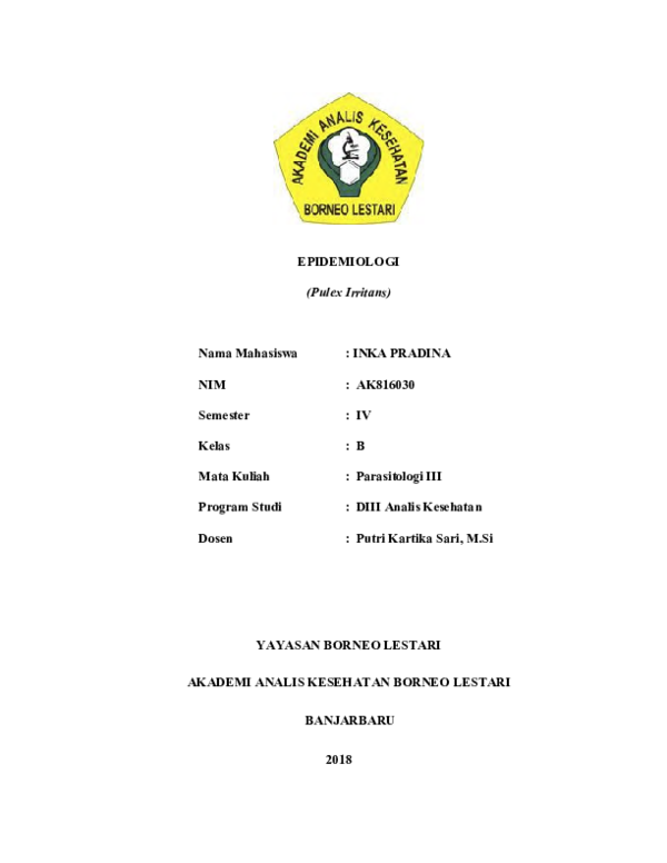 (PDF) EPIDEMIOLOGI_Pulex_Irritans Pinjal Manusia.pdf