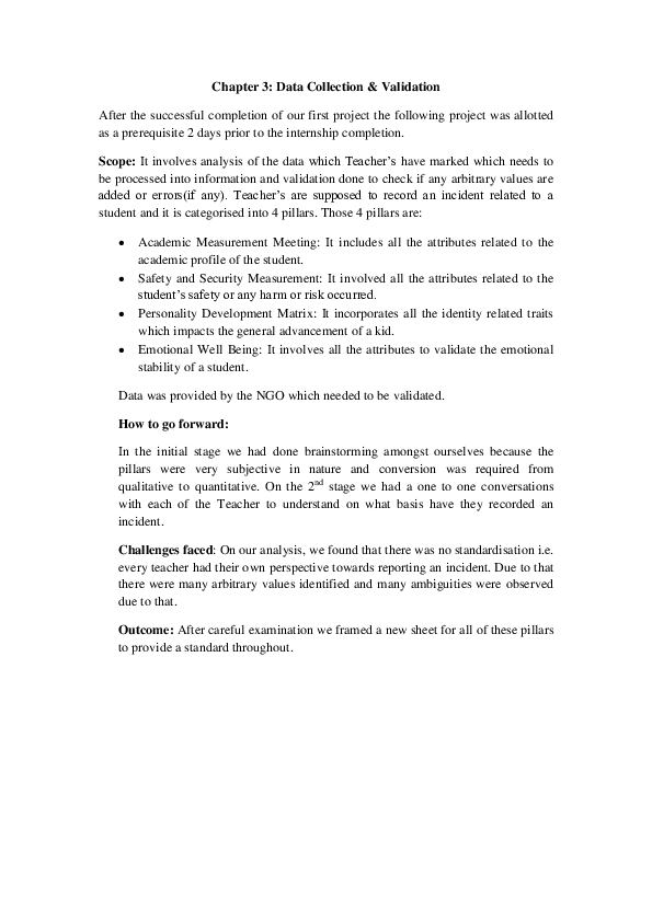(DOC) Chapter 3: Data Collection & Validation