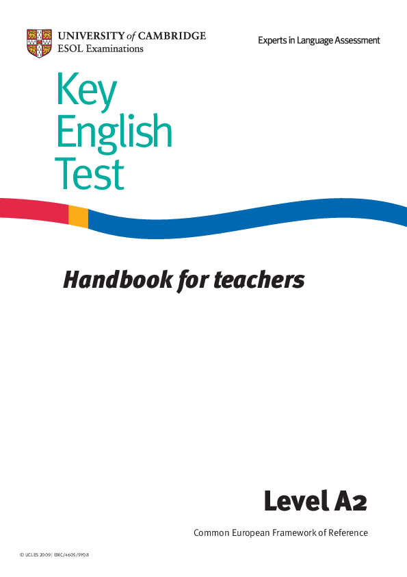 (PDF) Level A2 Common European Framework of Reference