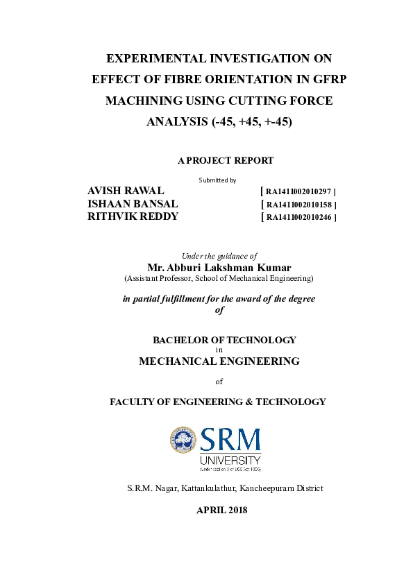 Doc Fibre Orientation Effects In Gfrp Milling