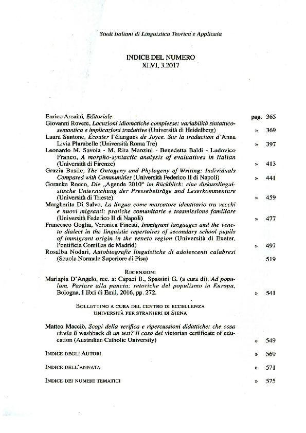 (PDF) Immigrant languages and the Veneto dialect in the linguistic ...