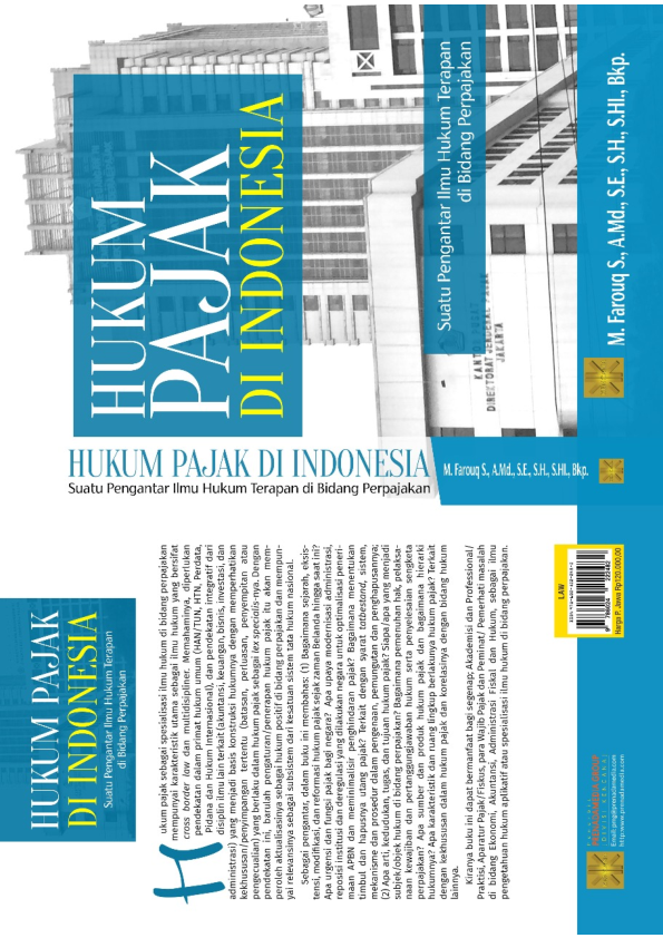 (PDF) Hukum Pajak di Indonesia; suatu ilmu hukum terapan di bidang ...