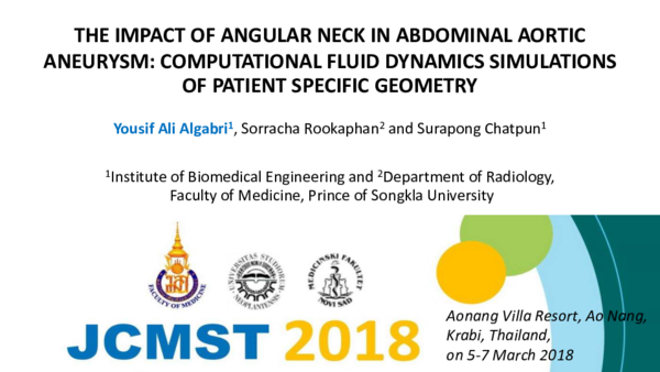 Pdf The Impact Of Angular Neck In Abdominal Aortic Aneurysm Computational Fluid Dynamics
