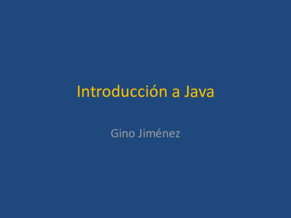 (PDF) Introducción a Java