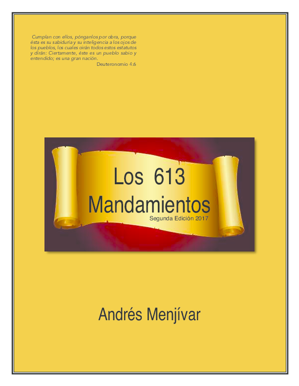 (PDF) Los 613 Mandamientos