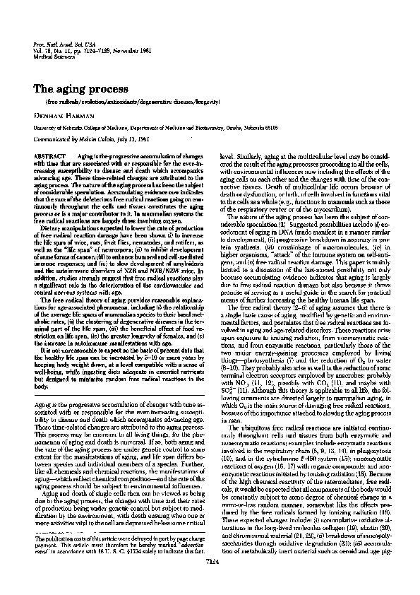 (PDF) The aging process