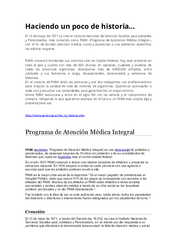 (DOC) Haciendo un poco de historia