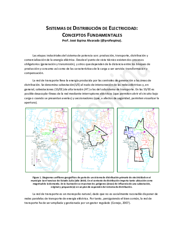 (PDF) SISTEMAS DE DISTRIBUCIÓN DE ELECTRICIDAD: CONCEPTOS FUNDAMENTALES