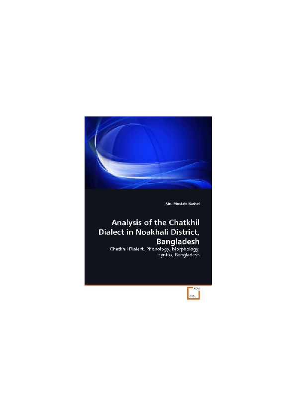 (PDF) Analysis of the Chatkhil-dialect in Noakhali district, Bangladesh