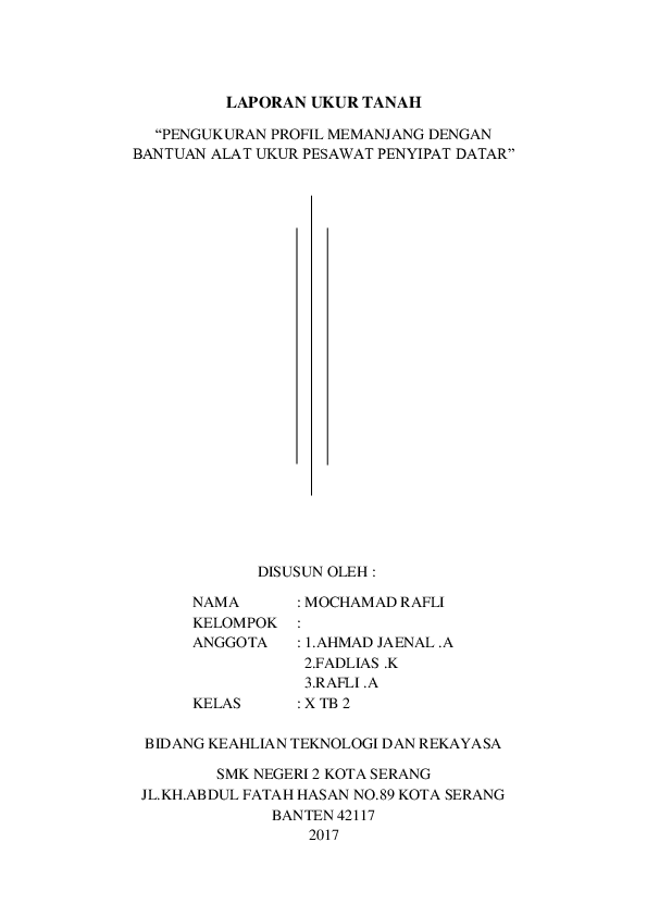 (DOC) “Pengukuran Profil Memanjang Dengan Bantuan Alat Ukur Pesawat ...