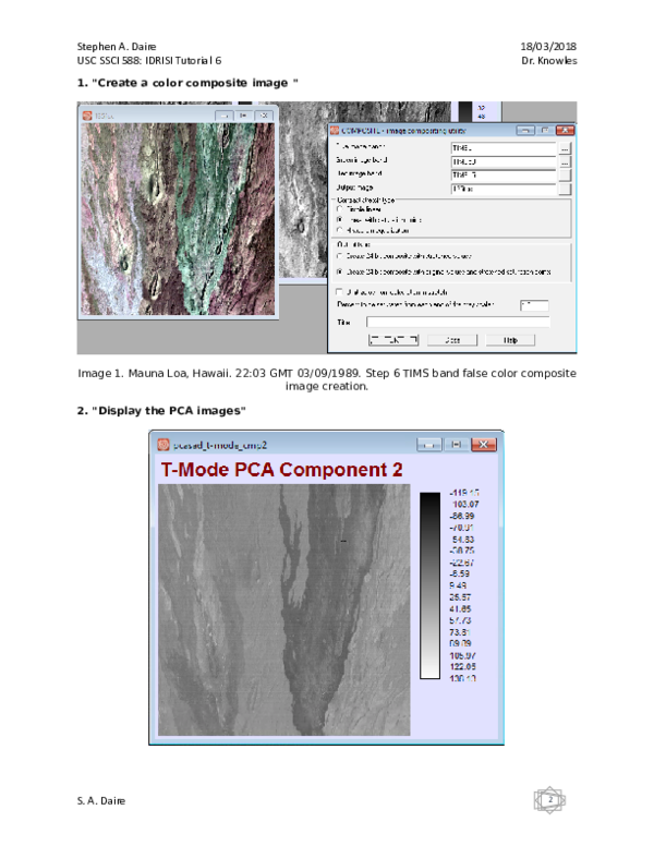 (DOC) IDRISI/TerrSet Tutorial 6