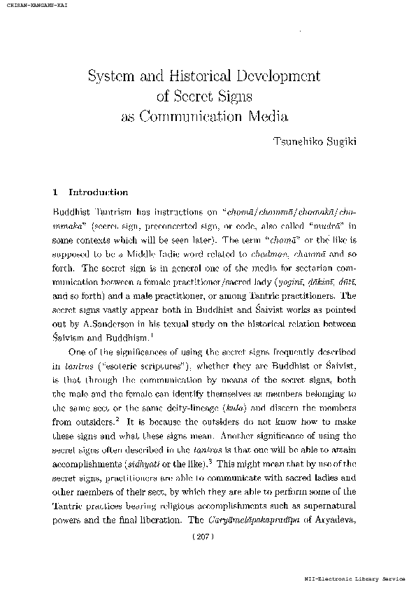 (PDF) System and Historical Development of Secret Signs as ...