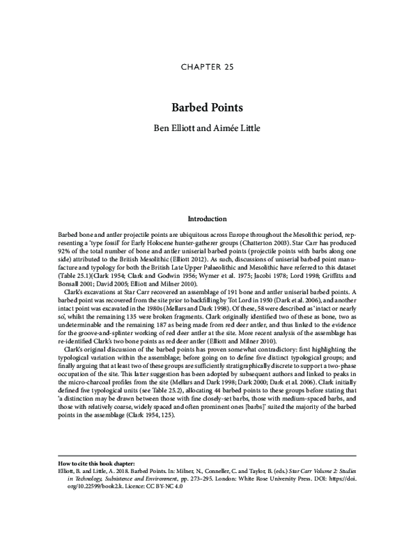 (PDF) Barbed Points