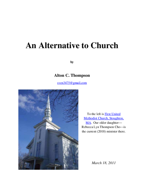 (PDF) An Alternative to Church