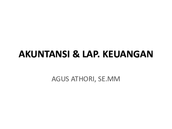 (PDF) AKUNTANSI & LAP. KEUANGAN