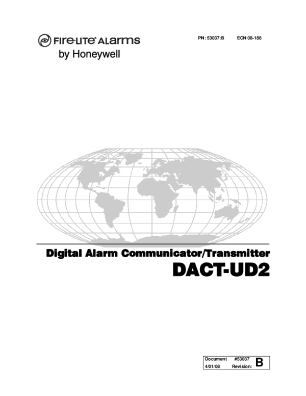 (PDF) Digital Alarm Communicator/Transmitter DACT-UD2