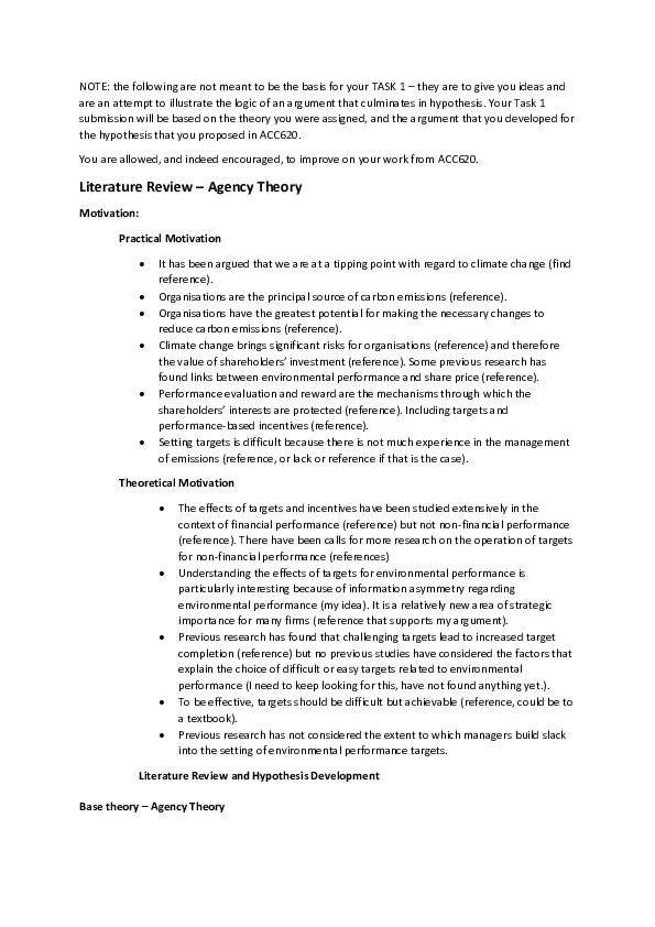 (DOC) Literature Review one page