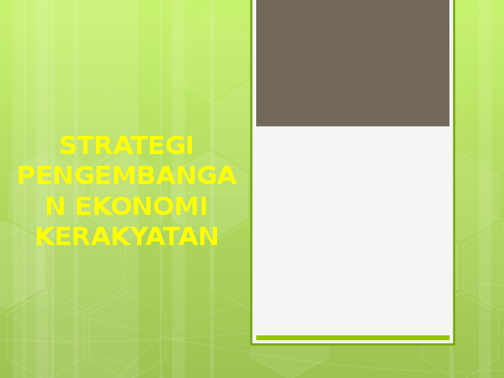 (PPT) Strategi Pengembangan Ekonomi Kerakyatan
