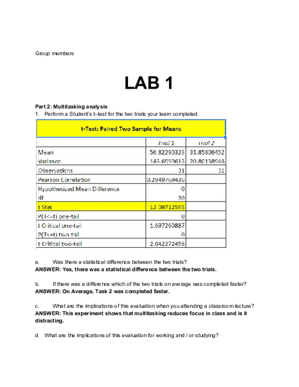 (PDF) Group members LAB 1 Part 2: Multitasking analysis